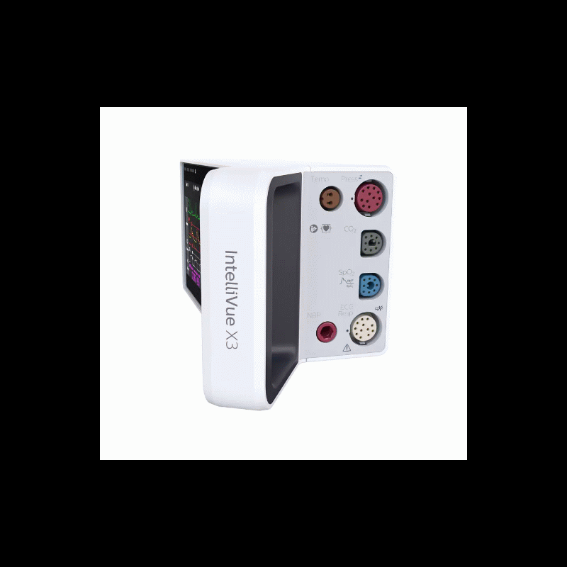 Philips X3 Transport Monitor with 3 Lead ECG, NIBP, SpO2, EtCO2 Patient ...