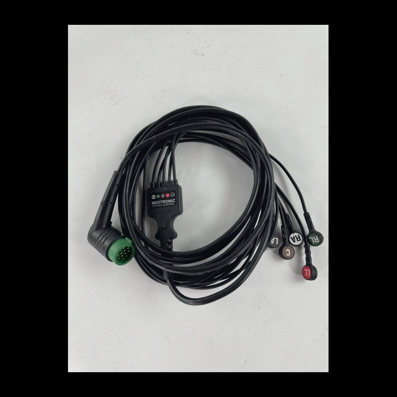 Physio Control ECG Cable Lifepak 12 Lifepak 20 Lifepak 20e 11110-000029 ...