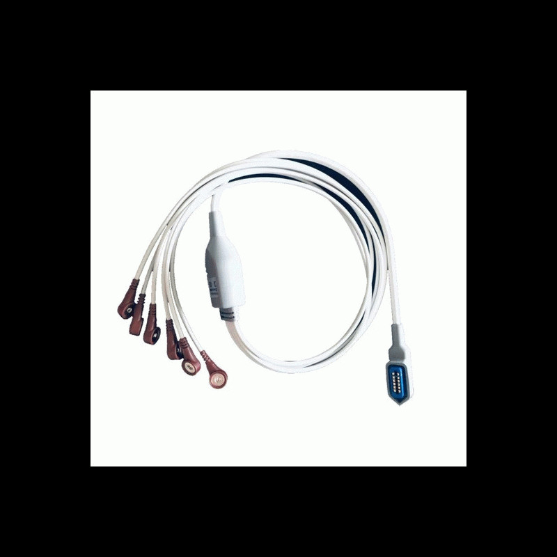 Zoll Compatible V Lead ECG Snap Cable Cables EKG Accessories